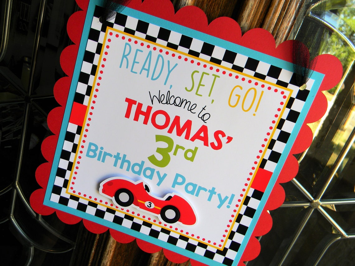 Race Car Door Sign Race Car Party Decorations Race Car Door - Etsy
