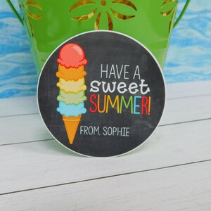 Summer Treat Tags for Kids, End of Year Tags, Last Day of School Tags ...
