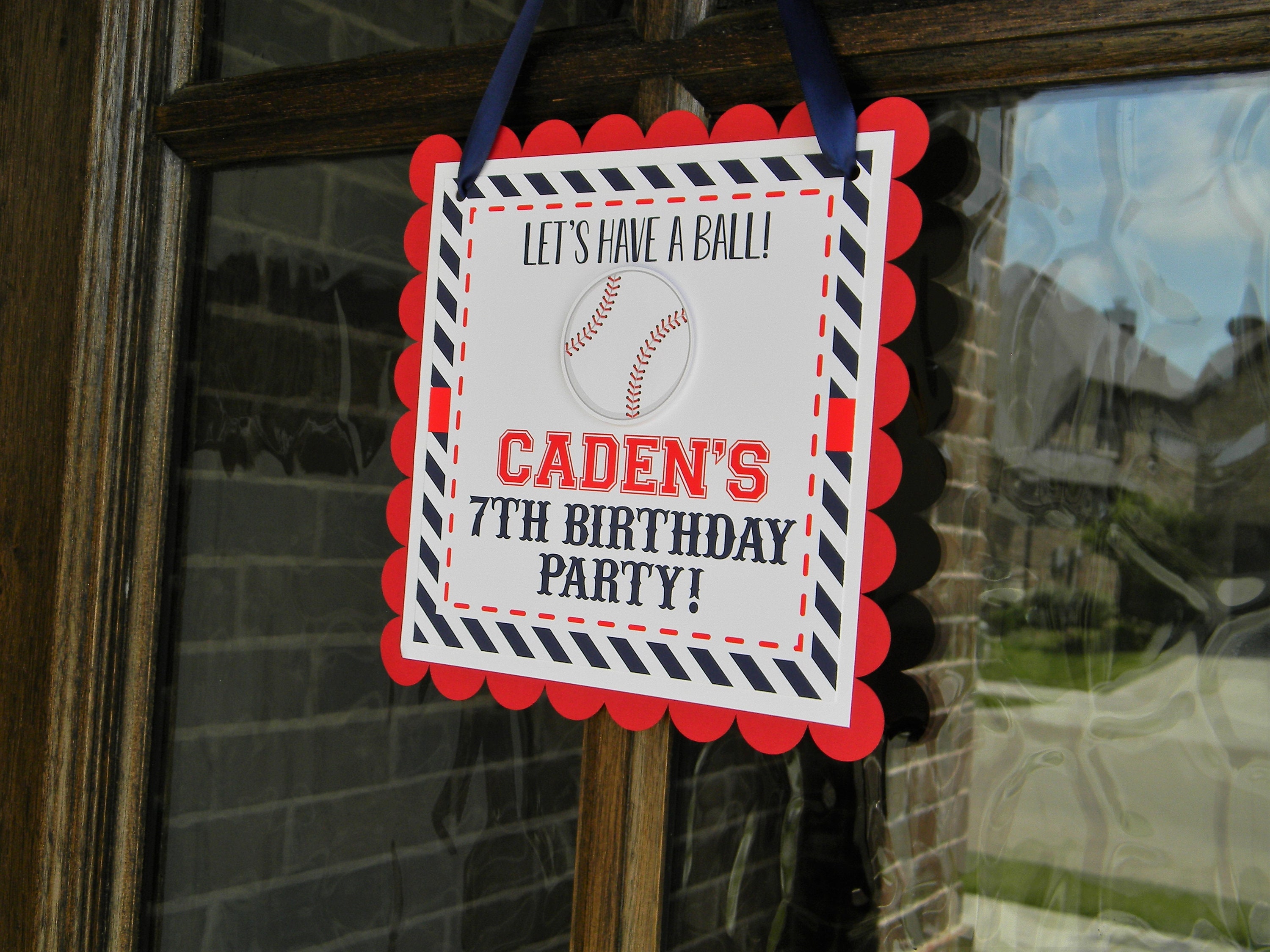 Baseball Door Sign Baseball Party Decorations Baseball Door | Etsy