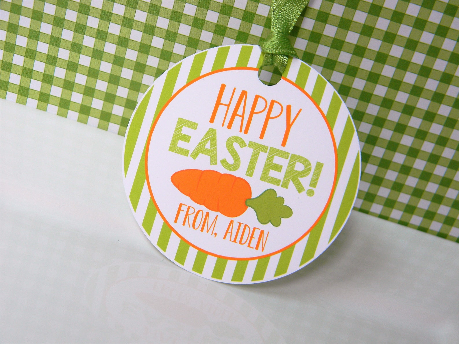 Easter Treat Tags Happy Easter Tags Easter Carrot Tags | Etsy