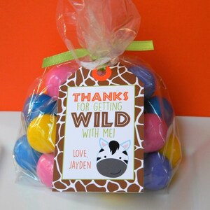 Safari Favor Tags, Safari Thank You Tags, Safari 1st Birthday - Etsy