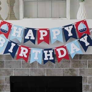 Nautical Banner, Sailboat Birthday, Nautical Party Decor - Etsy