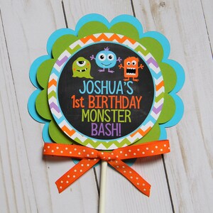 Monster Bash Cake Topper, Custom Cake Topper, Monster Birthday Cake - Etsy