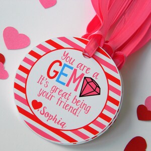 Valentine's Day Treat Tags You Are A Gem Valentine's - Etsy