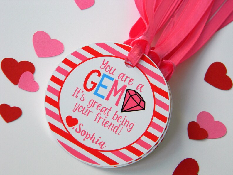 Valentine's Day Treat Tags You Are A Gem Valentine's - Etsy