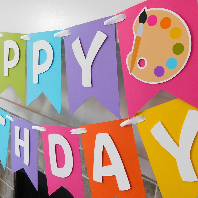 Paint Party Banner - Etsy