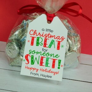 Christmas Sweet Treat Tag, Christmas Gift Tags, Holiday Gift Tag, Merry ...