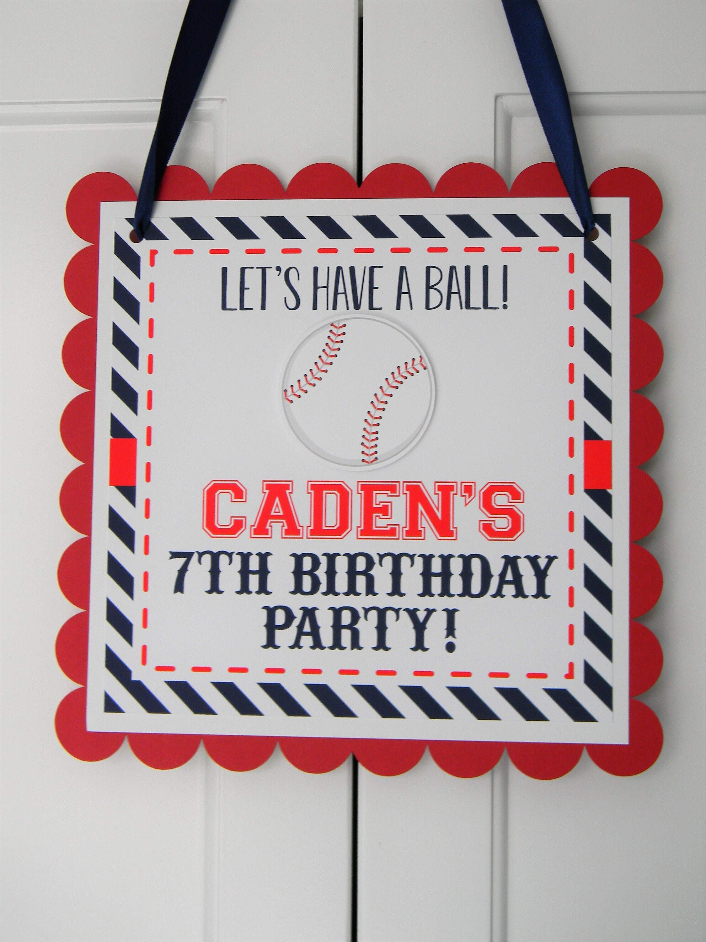 Baseball Door Sign Baseball Party Decorations Baseball Door | Etsy