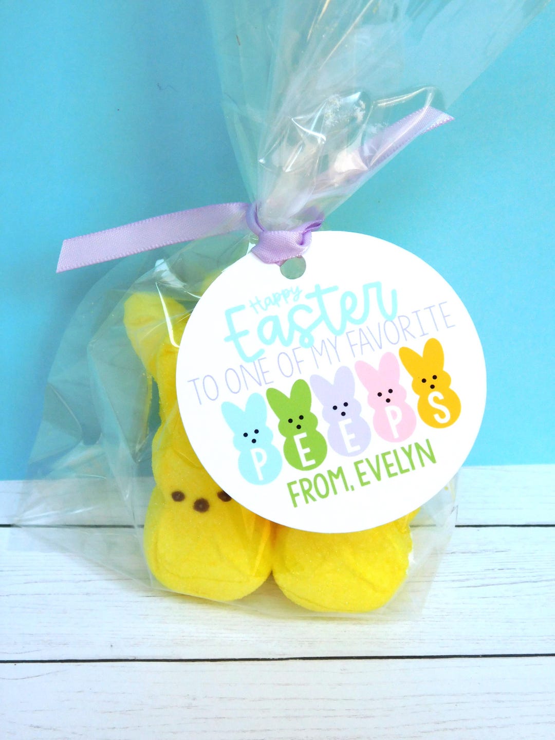 PRINTED Easter Treat Tags, Happy Easter Tags, Peeps Tags, Favor Tags ...