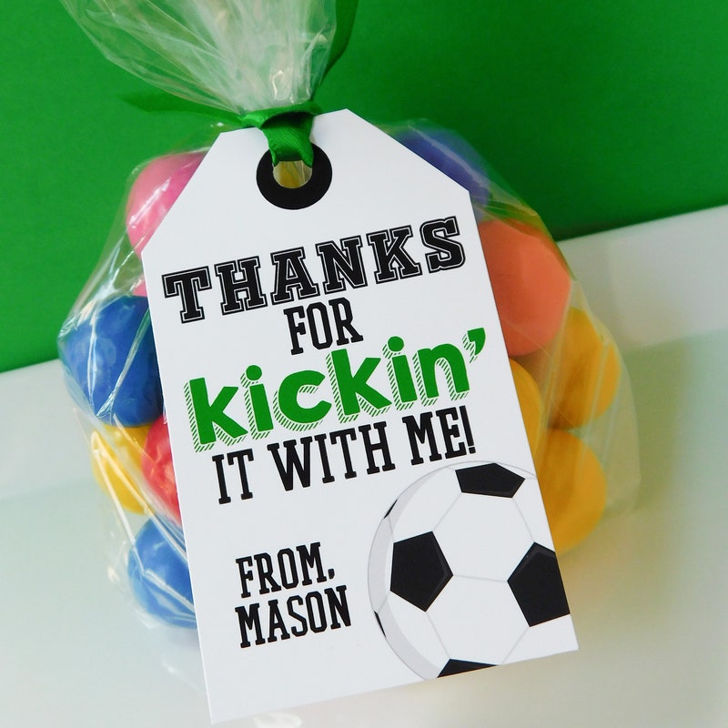 Soccer Thank You Tag - Etsy