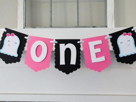 Halloween Girl Ghost Highchair Banner, Party Decorations, Birthday ...