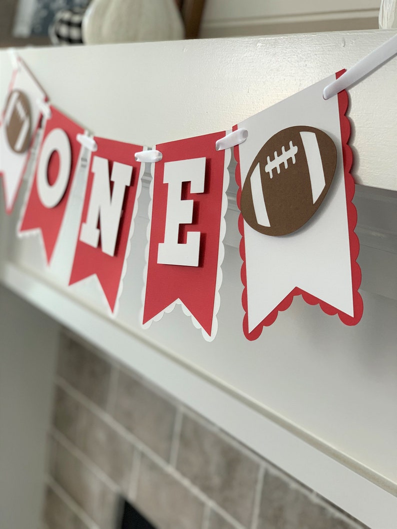 Football High Chair Banner Football Birthday Party Football - Etsy