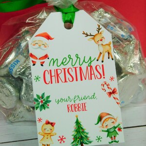 Christmas Treat Tag, Christmas Gift Tags, Holiday Gift Tag, Merry ...