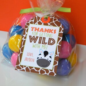 Safari Favor Tags, Safari Thank You Tags, Safari 1st Birthday - Etsy