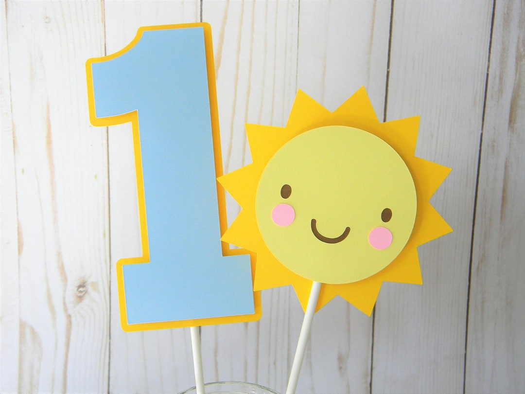 Sunshine Cake Topper, Custom Cake Topper, Sunshine First Birthday in ...