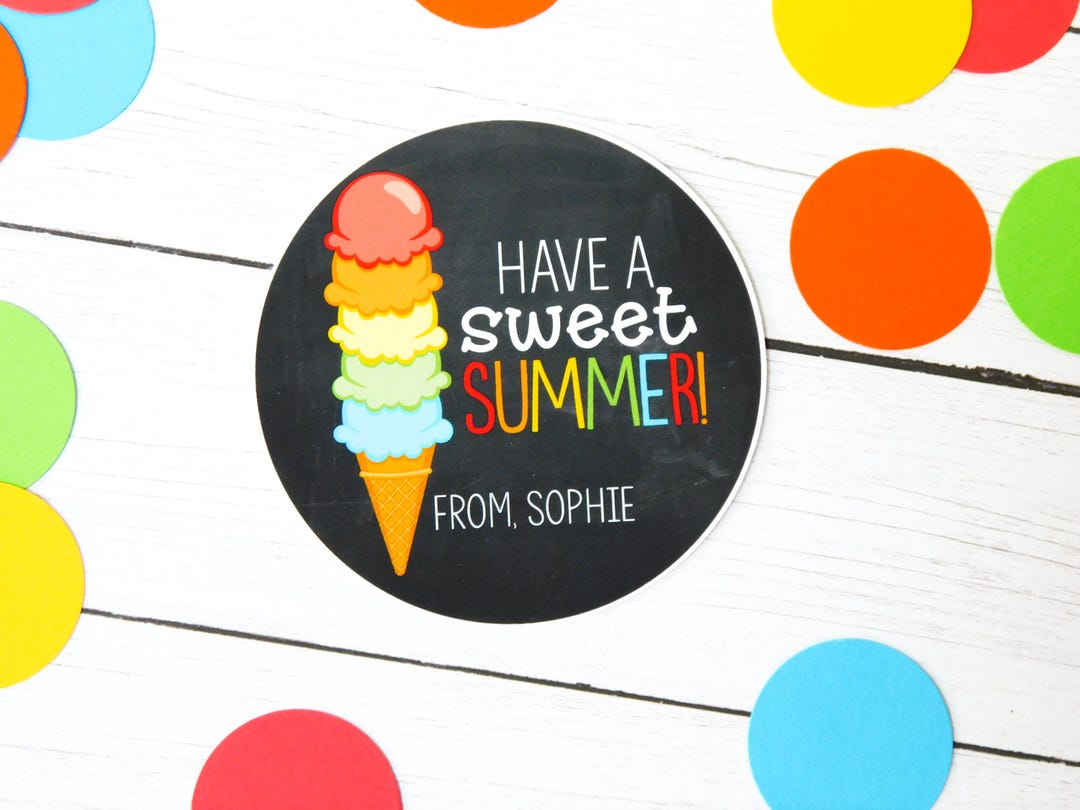 Summer Treat Tags for Kids, End of Year Tags, Last Day of School Tags ...