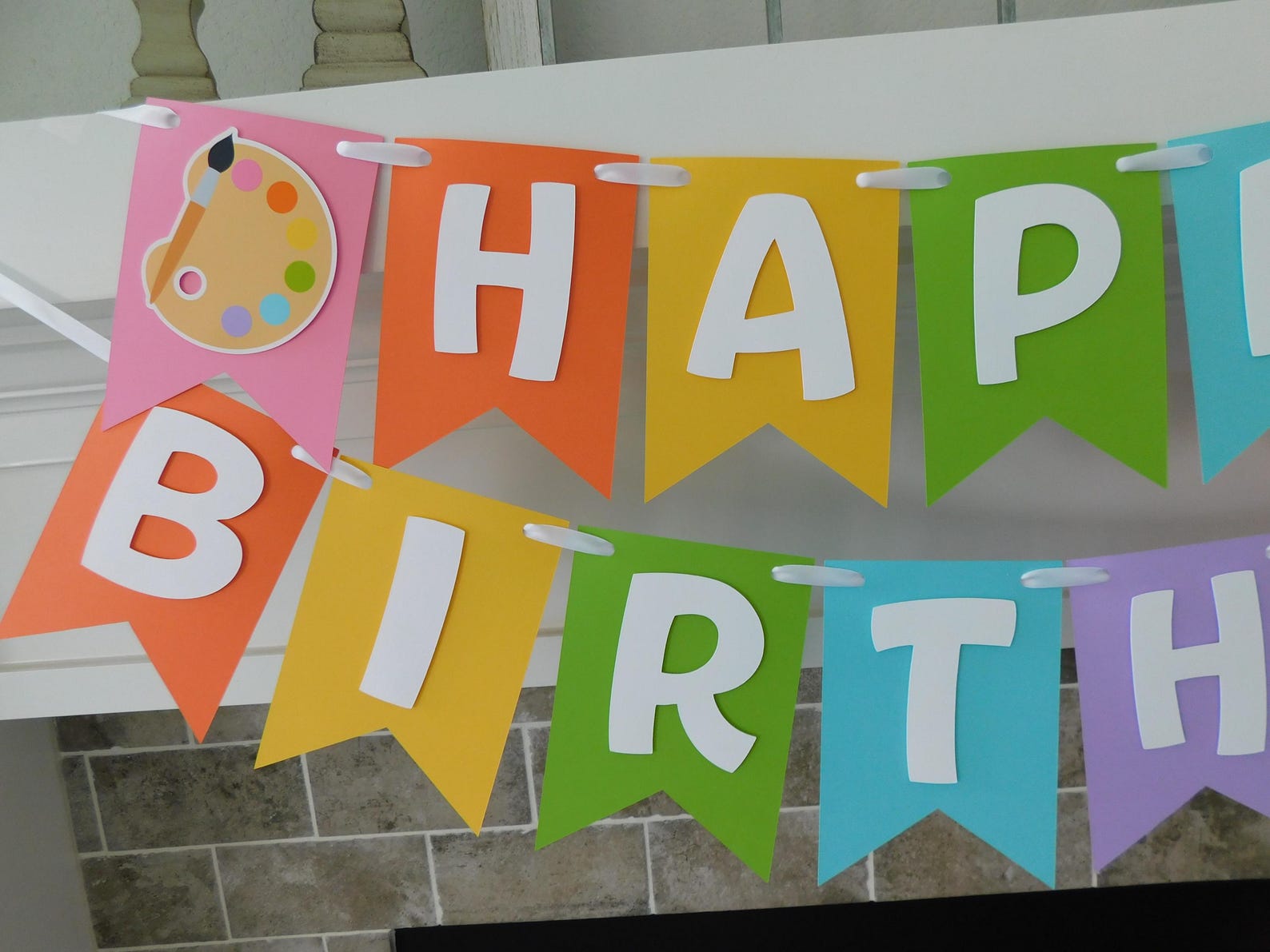Pastel Art Party Banner: Painting Birthday Supplies – Custom Kids Art ...