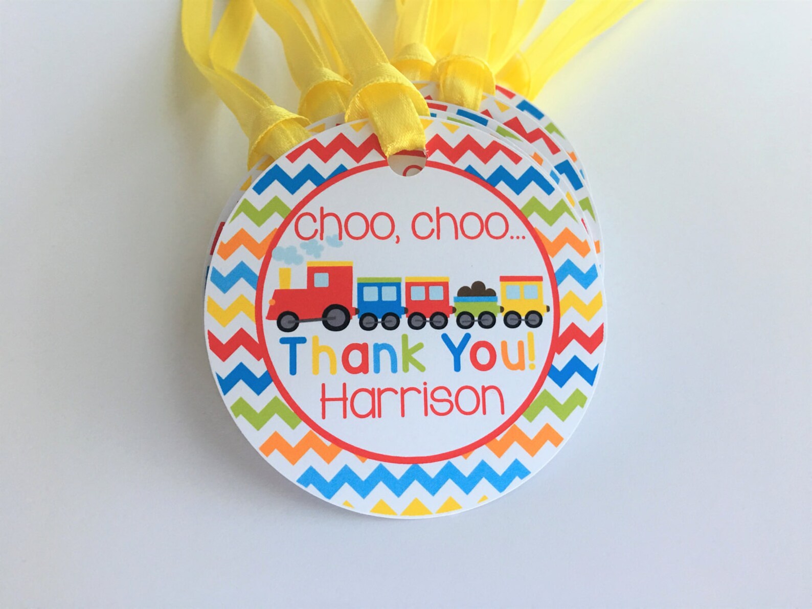Train Favor Tags Train Thank You Tags Train Birthday Party - Etsy