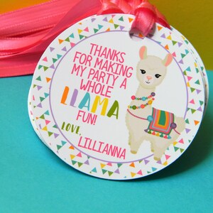 Llama Favor Tags, Llama Thank You Tags, Llama 1st Birthday - Etsy