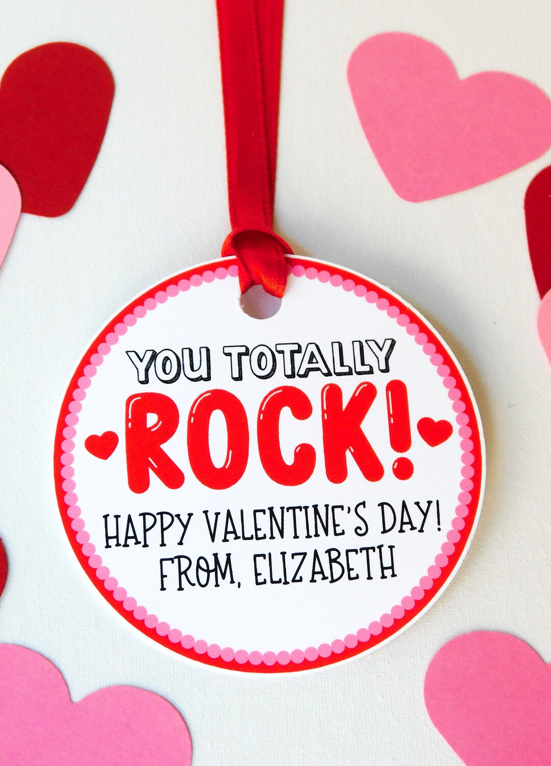 You Rock Valentines Day Treat Tags, Classroom Valentines, Valentines ...
