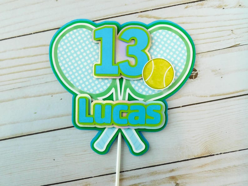 Tennis Cake Topper, Tennis Cake Topper, Tennis Birthday Cake ...