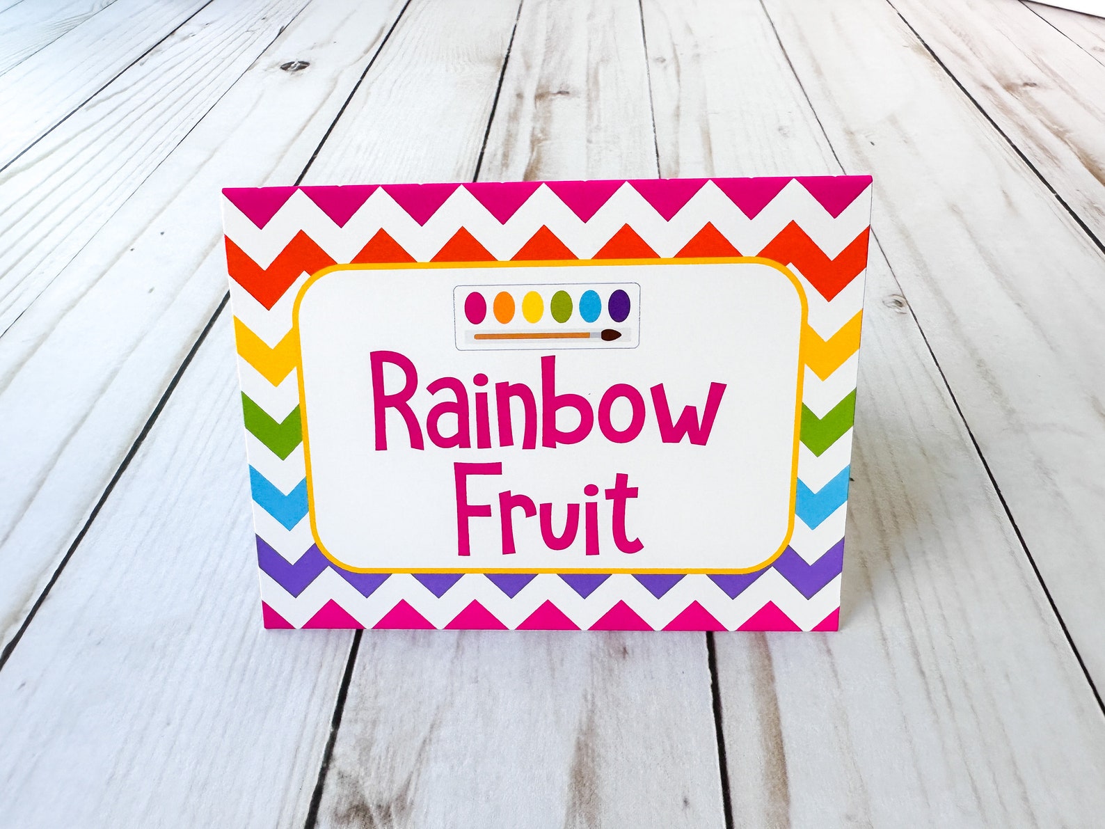 Art Party Food Tents - Customizable Labels - Painting Table Decor - Etsy