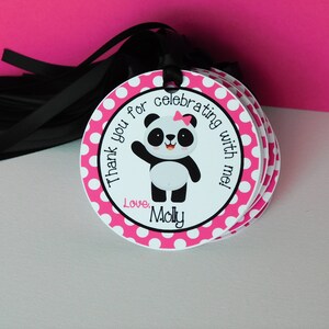 Panda Favor Tags, Panda Thank You Tags, Panda Birthday Party - Etsy