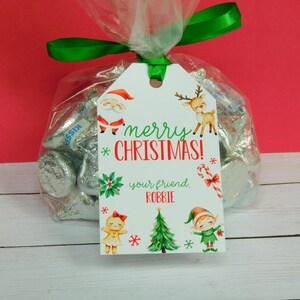 Christmas Treat Tag, Christmas Gift Tags, Holiday Gift Tag, Merry ...