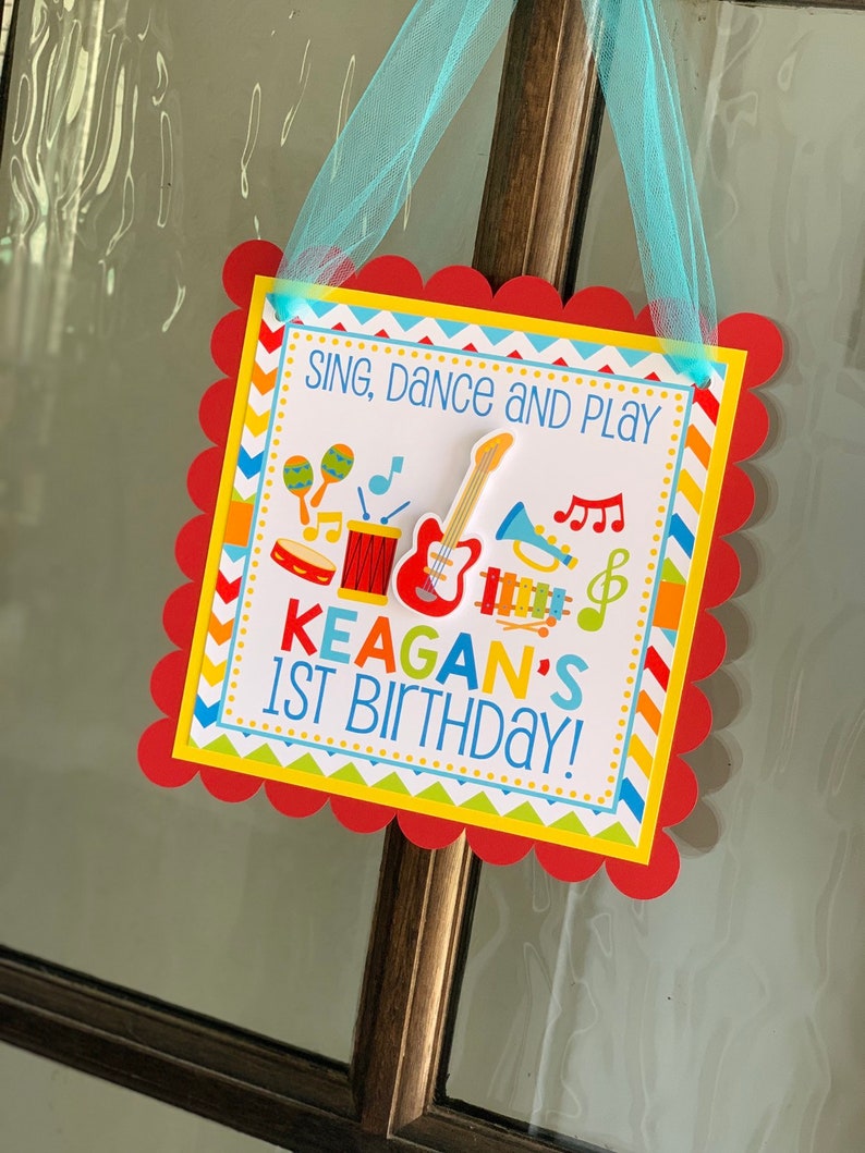 Music Door Sign Music Party Decorations Music Door Hanger | Etsy