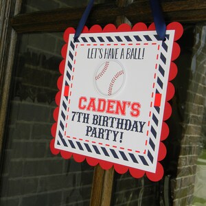 Baseball Door Sign Baseball Party Decorations Baseball Door - Etsy