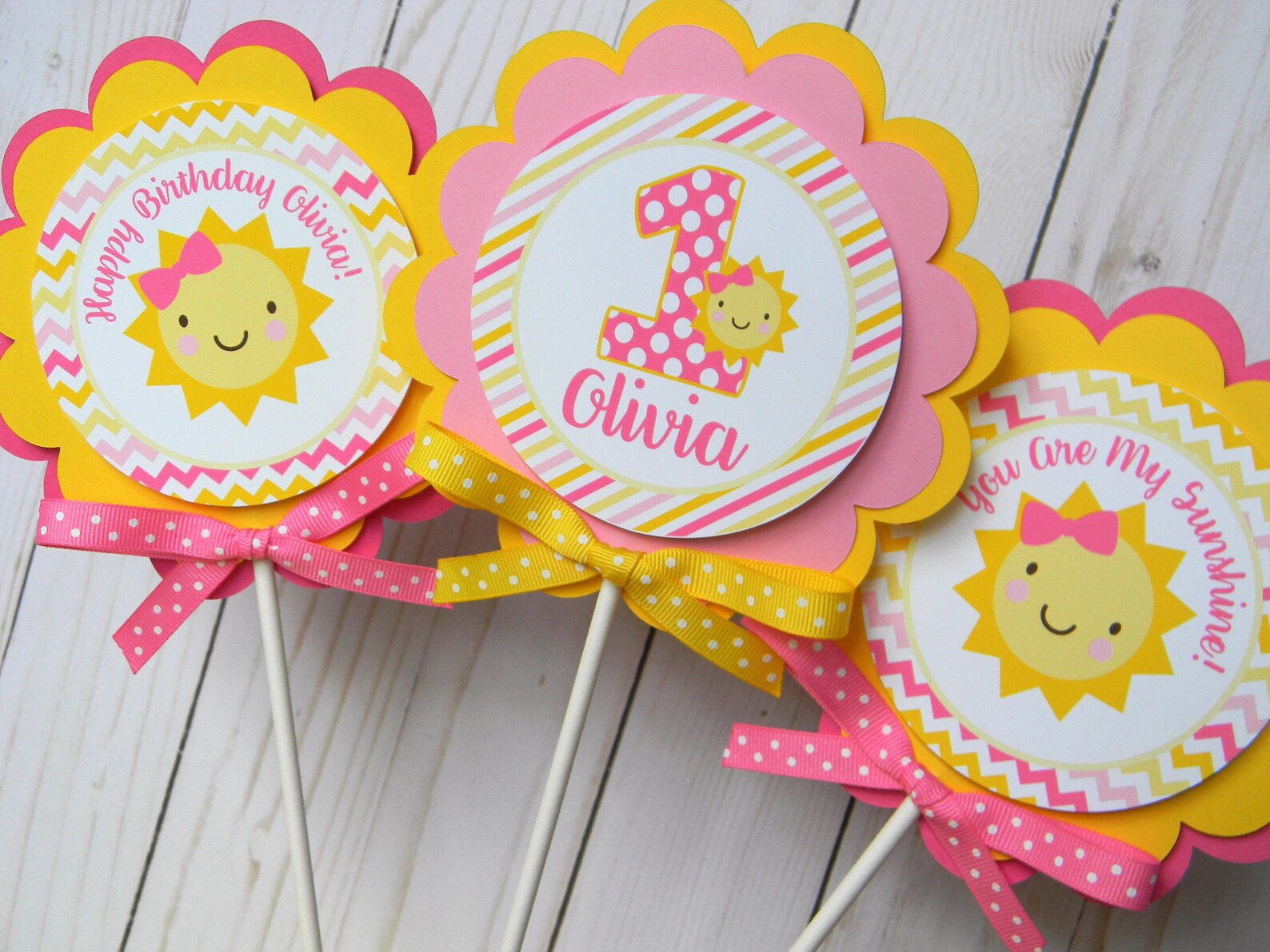 Sunshine Centerpieces, Sunshine Centerpiece Sticks, Sun Party Decor ...