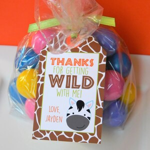 Safari Favor Tags, Safari Thank You Tags, Safari 1st Birthday - Etsy