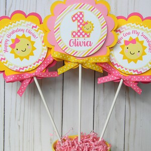 Sunshine Centerpieces, Sunshine Centerpiece Sticks, Sun Party Decor ...