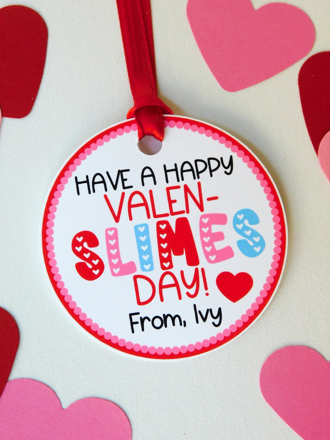 Slime Valentines Day Treat Tags, Classroom Valentines, Valentines for ...