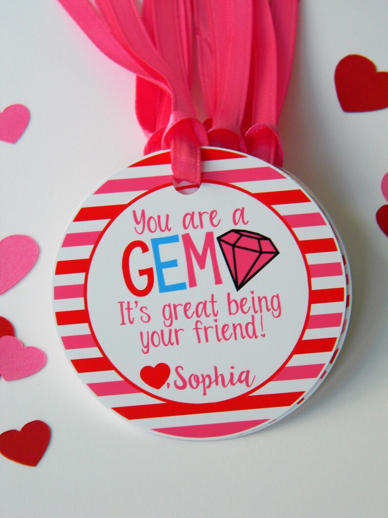 Valentine's Day Treat Tags You Are A Gem Valentine's - Etsy