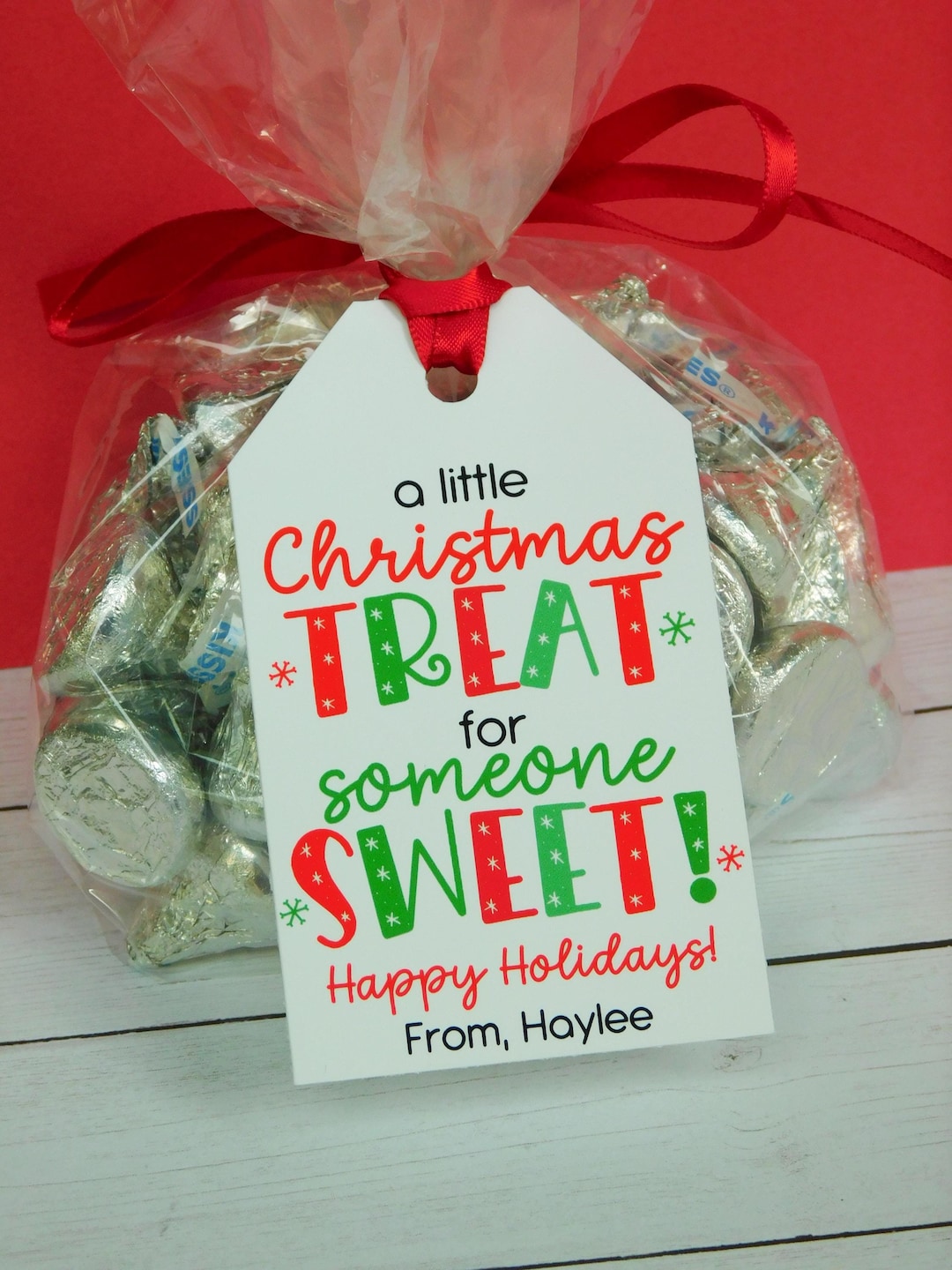 Christmas Sweet Treat Tag, Christmas Gift Tags, Holiday Gift Tag, Merry ...