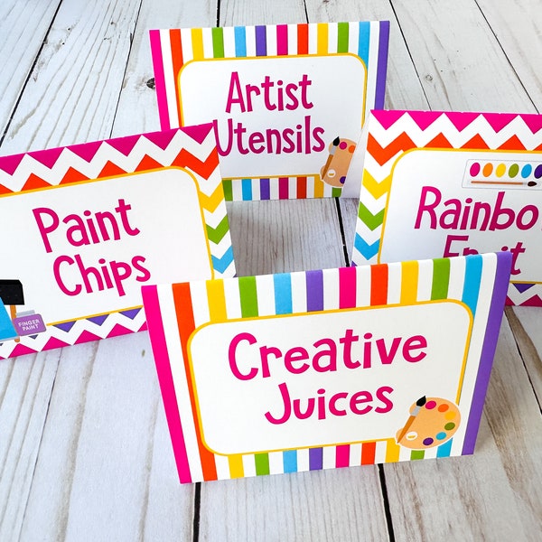 Party Food Labels - Etsy