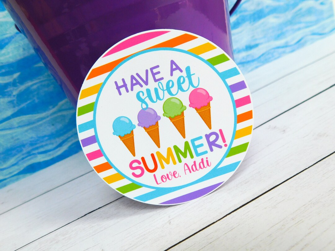 Summer Treat Tags for Kids, End of Year Tags, Last Day of School Tags ...