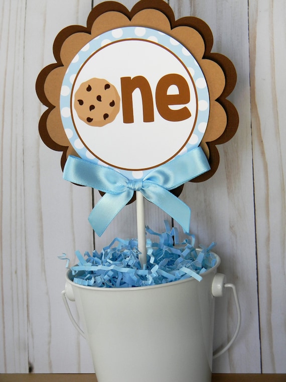 Milk and Cookies Cake Topper, Party Decoration, Birthday Cake Topper by ...
