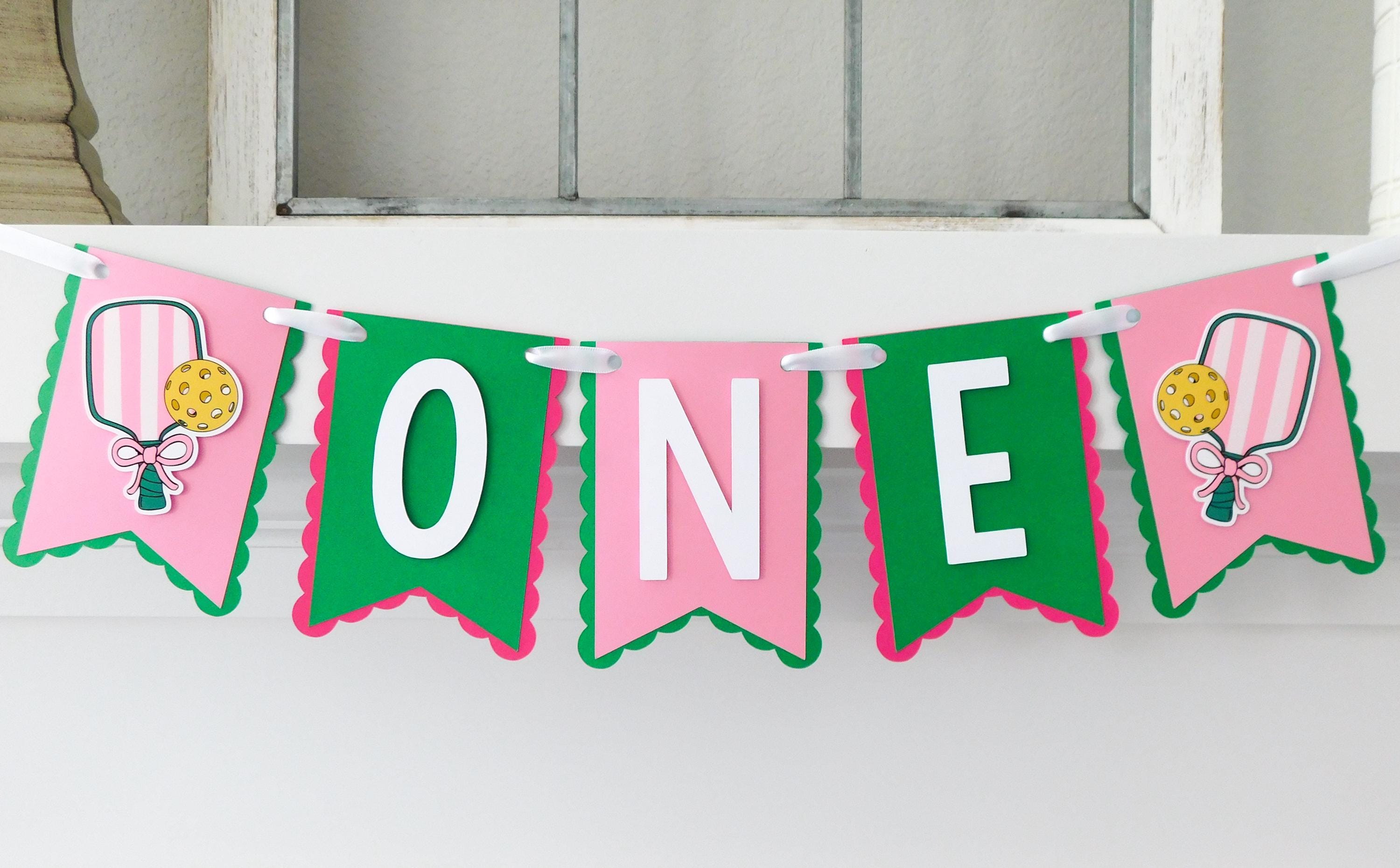 Pickleball Highchair Banner, Pickleball Party Decor, Highchair Garland ...