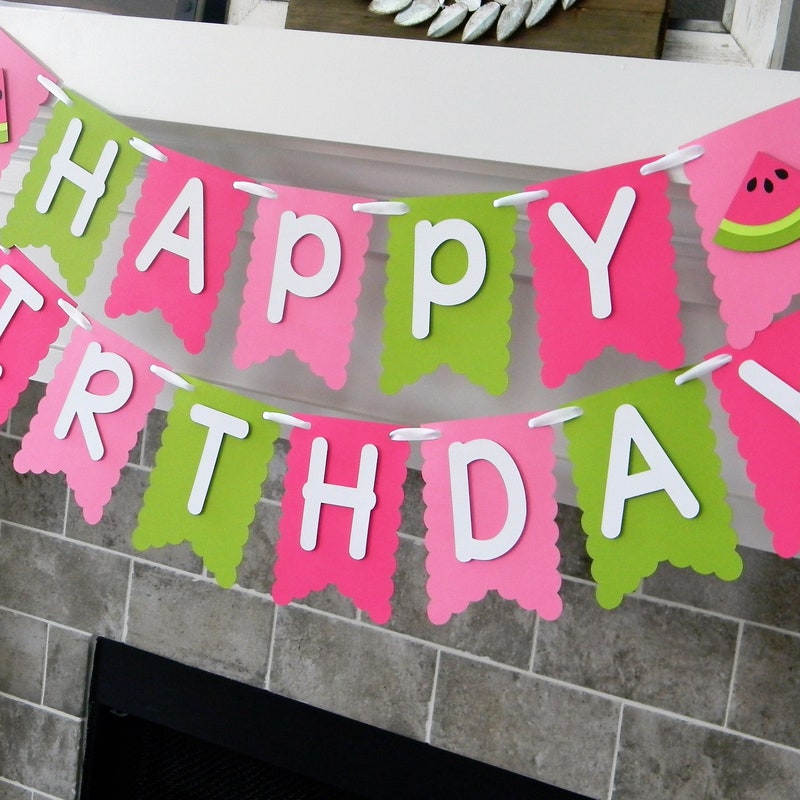 Watermelon Banner - Etsy
