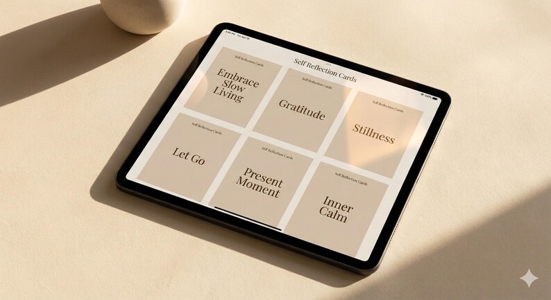 Self Reflection Cards Printable | Mindfulness Journal Prompts | Self ...
