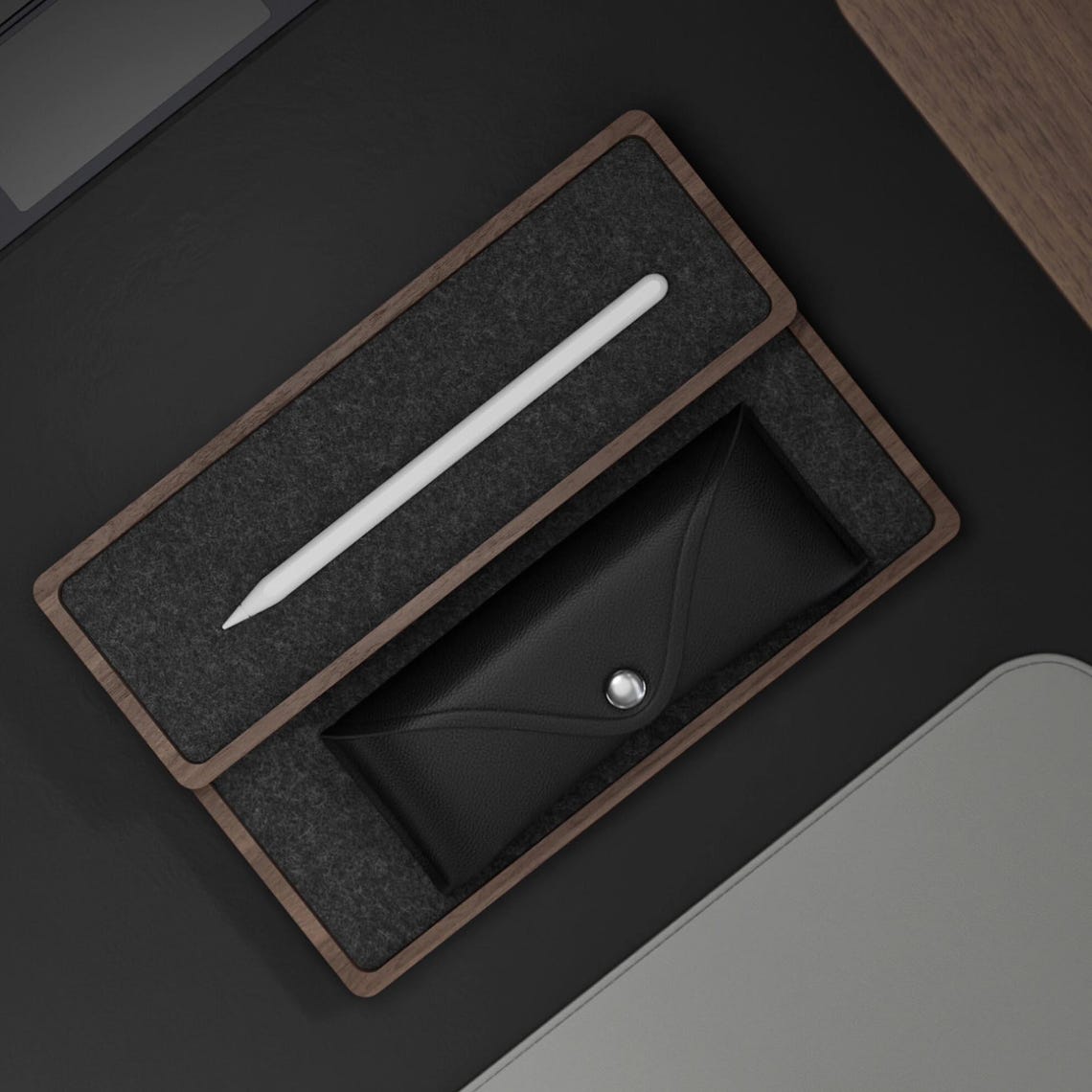 Modular Walnut Drawer Organizer System | Stackable Wooden Storage Boxes ...
