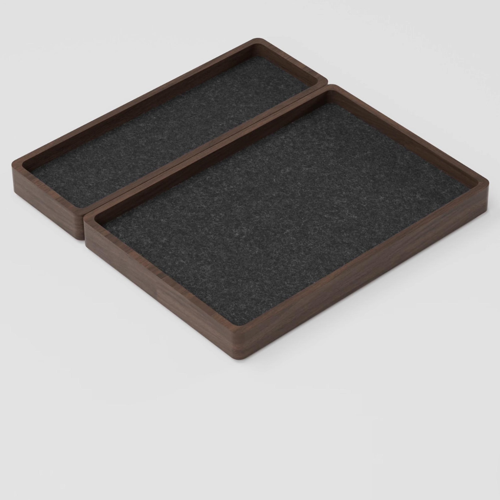 Modular Walnut Drawer Organizer System | Stackable Wooden Storage Boxes ...