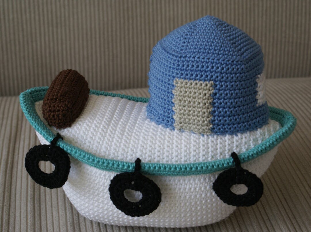 Fishing Boat Toy Crochet Pattern: Amigurumi Boat (PDF Pattern) - Etsy