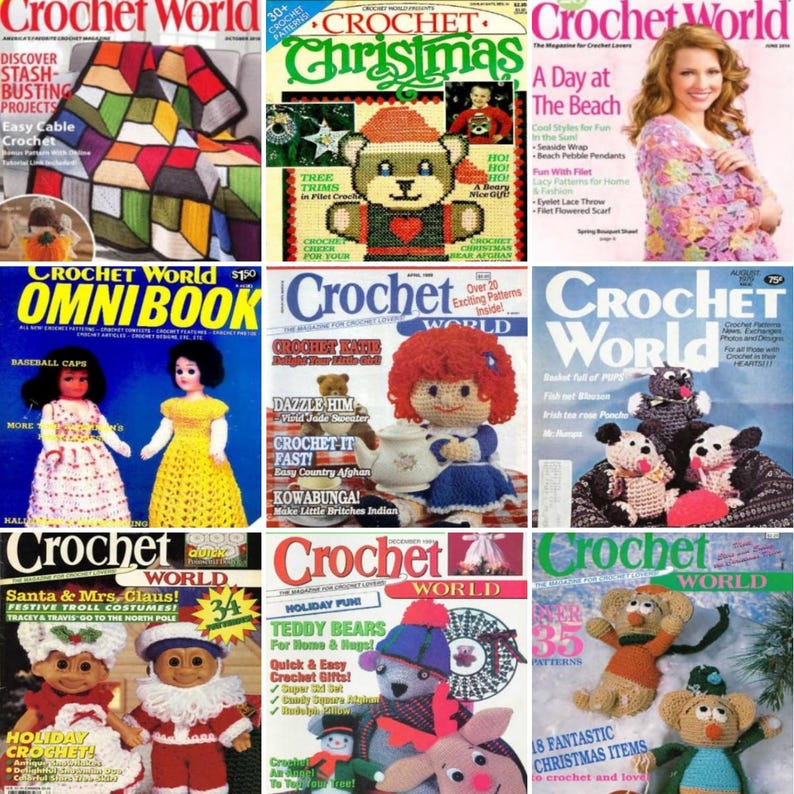 380 Crochet World Magazine Issues | Crochet Magazines Bundle, Crochet ...
