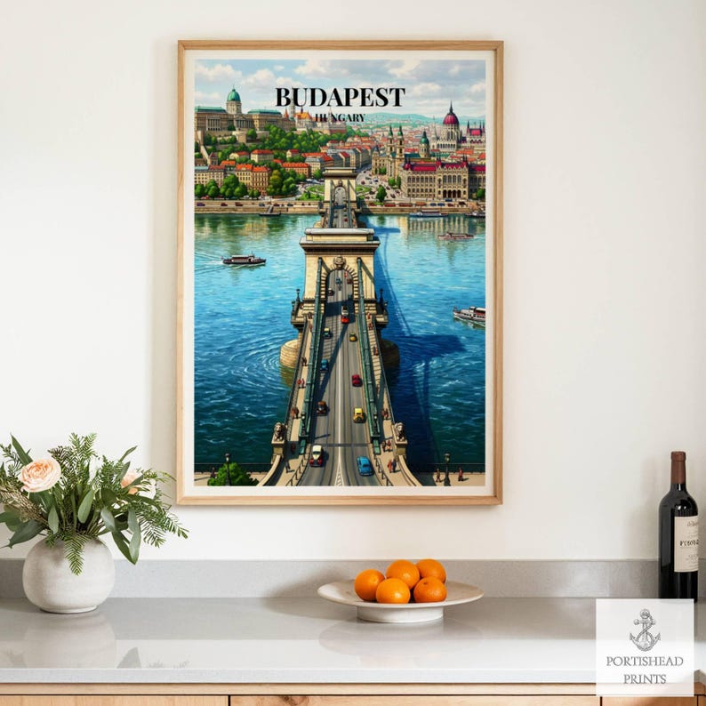 Budapest Travel Print: Hungary Gifts for Traveller - Etsy UK