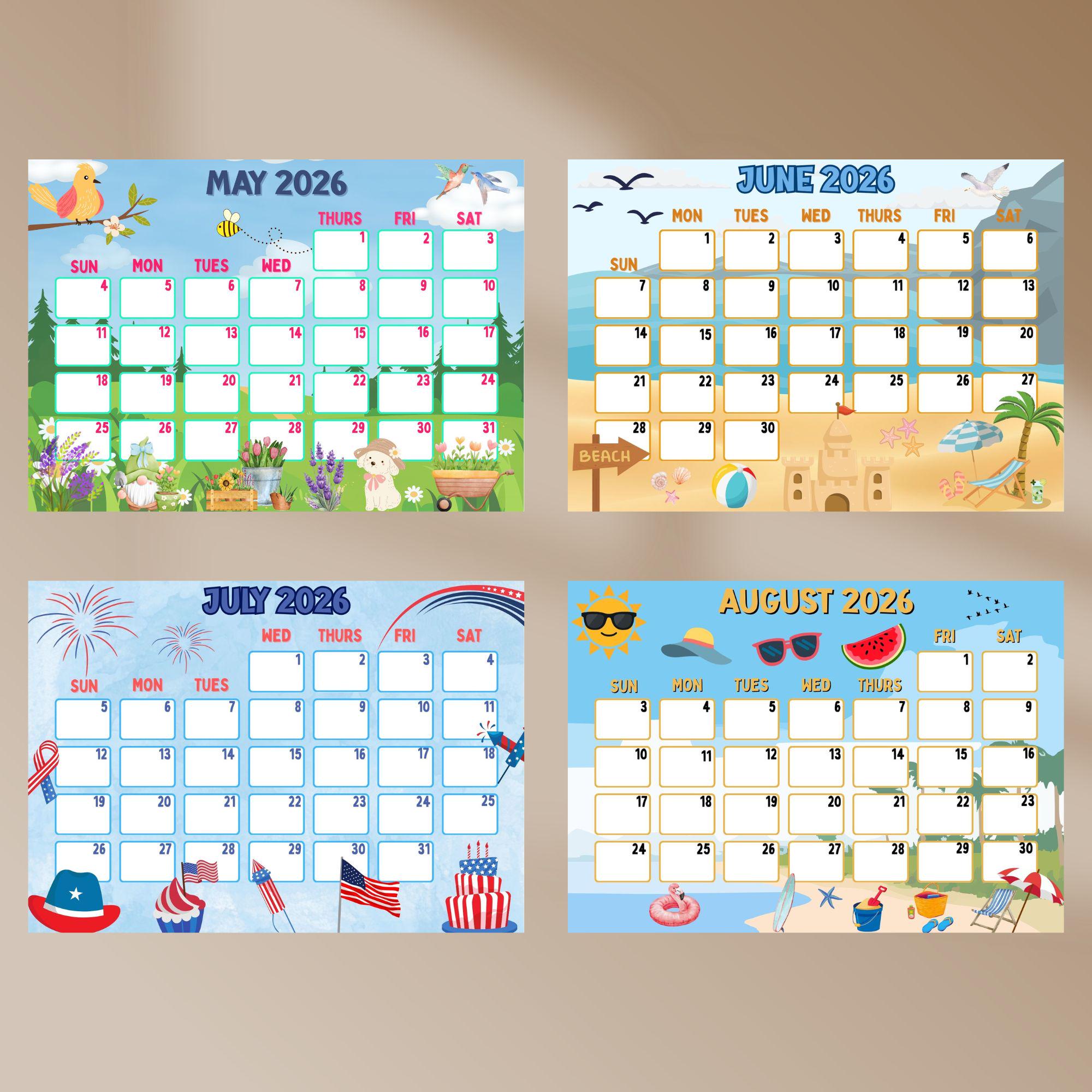 Editable Yearly 2026 Printable and Editable Calendar ( Digital ...