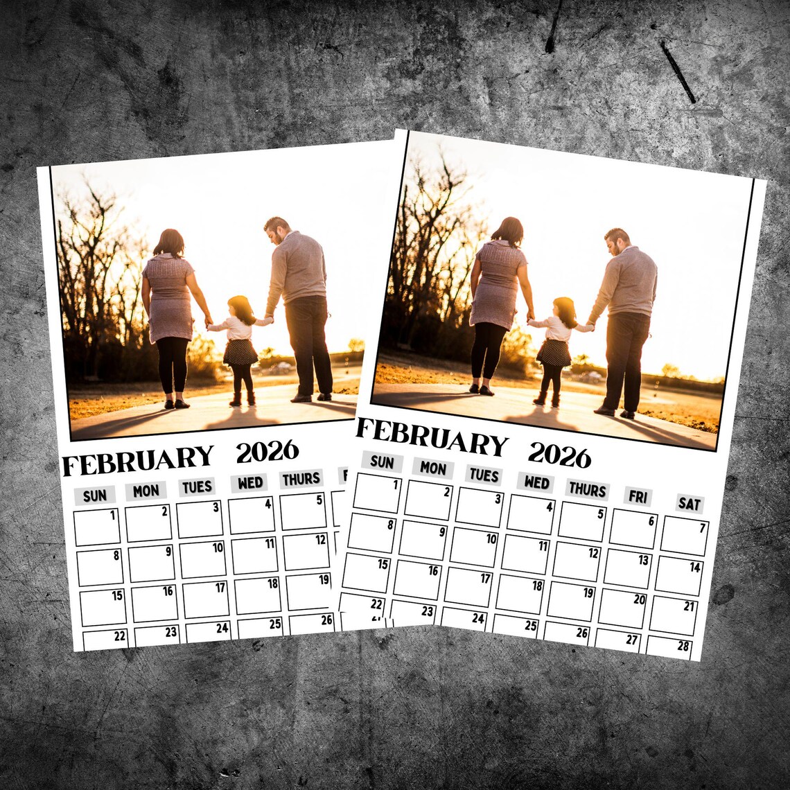 Editable and Printable 2026 February Calendar ( 5x7) Digital ...