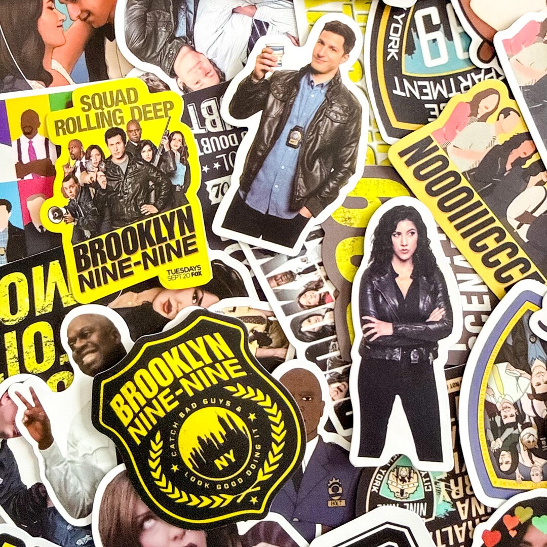 50 Random B99 TV Show Stickers, Police Comedy Stickers, Sitcom Quote ...